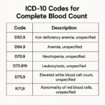 ICD-10 Codes for Complete Blood Count (CBC) Results - wmwtl