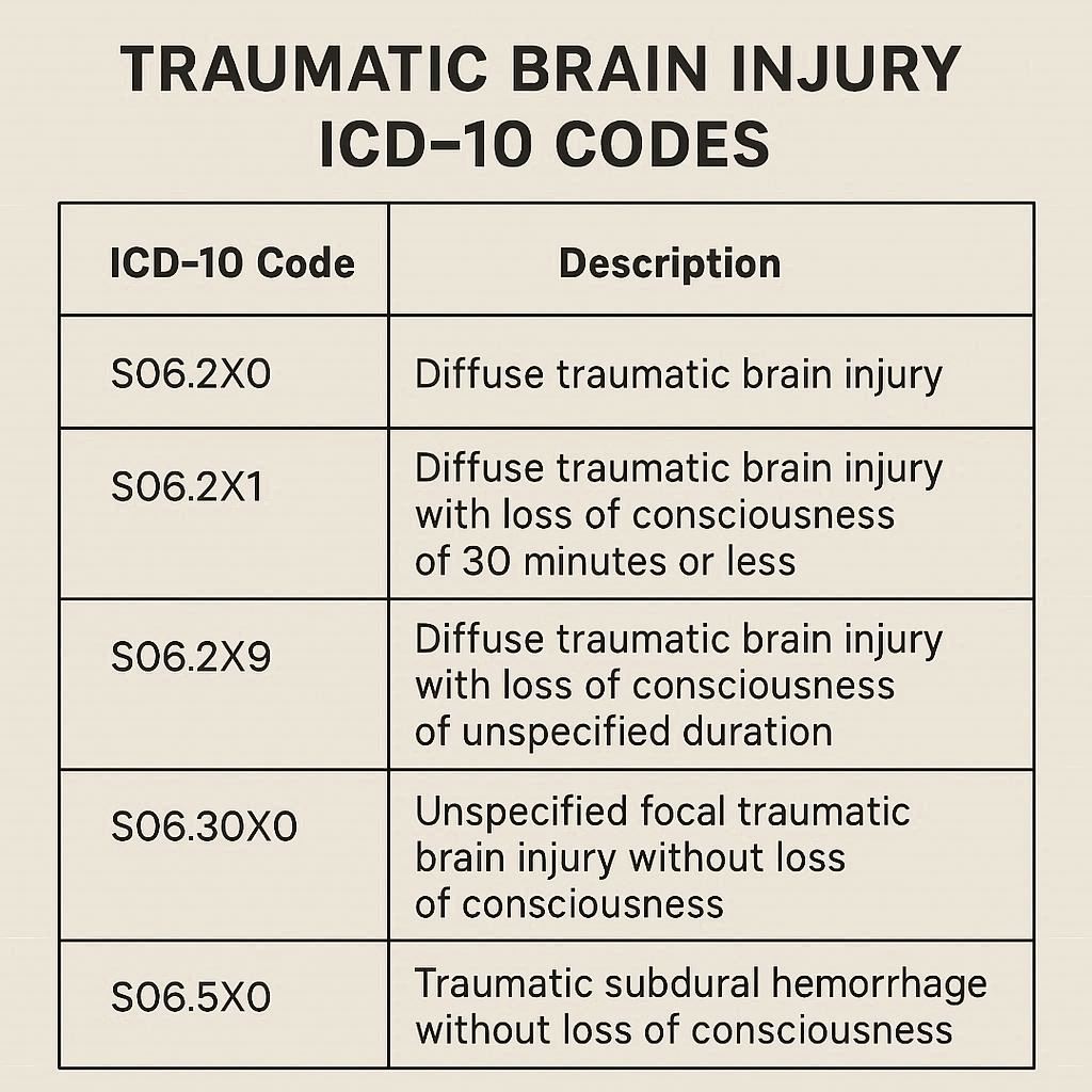 A Comprehensive Guide To Traumatic Brain Injury ICD 10 Codes Wmwtl A Comprehensive Guide To Traumatic Brain Injury ICD 10 Codes Wmwtl