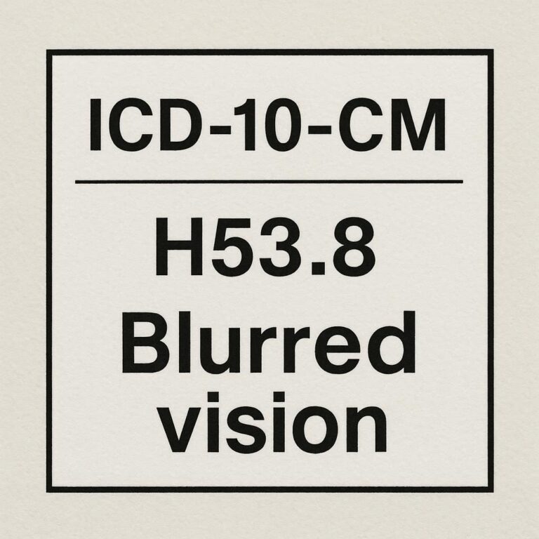 Decoding the Blur: A Comprehensive Guide to ICD-10 Code for Blurred ...