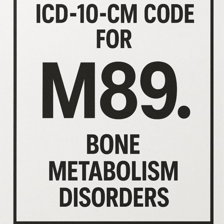 A Comprehensive Guide to ICD-10-CM Code for Bone Metabolism Disorders ...