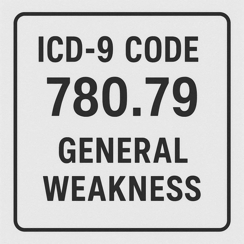 The Definitive Guide to ICD-9 Code 780.79 for General Weakness - wmwtl