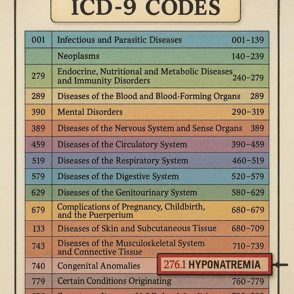 A Complete Guide to the ICD-9 Code for Hyponatremia: Understanding 276. ...