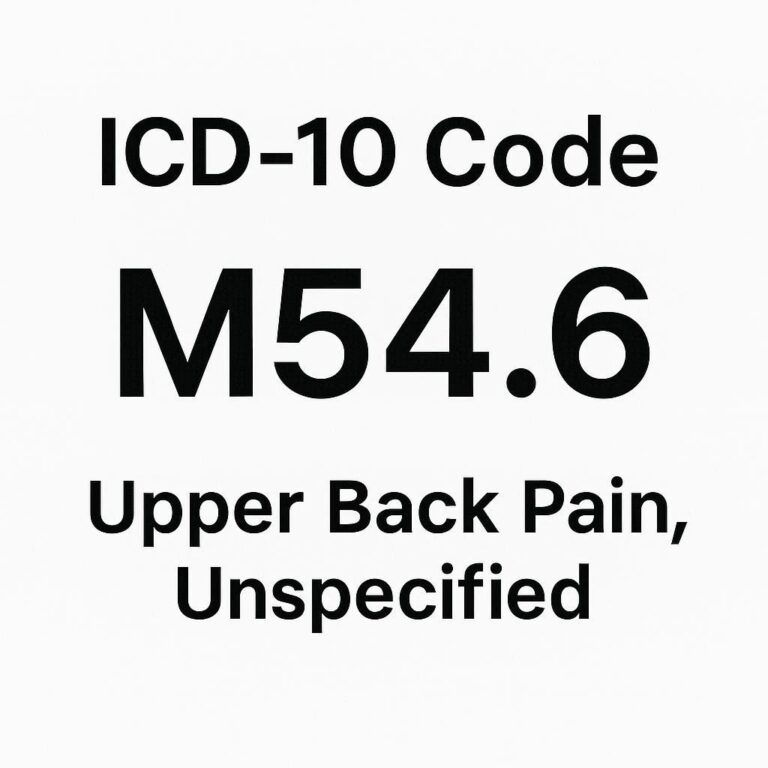 ICD 10 Code for Upper Back Pain Unspecified: A Complete Guide for 2026 ...