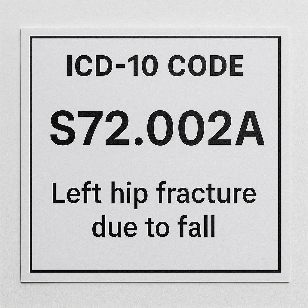 ICD-10 Code for a Left Hip Fracture Due to a Fall - wmwtl