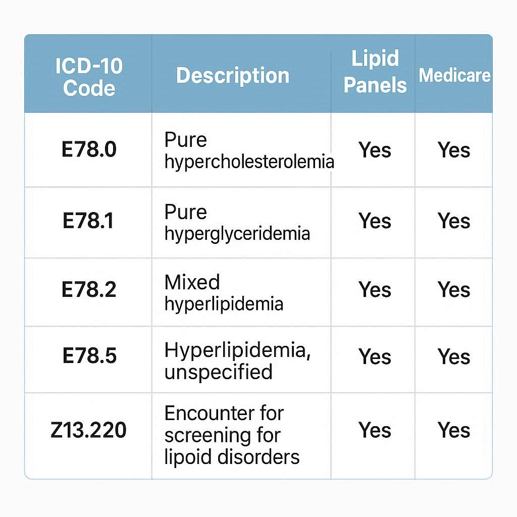 ICD-10 Codes for Lipid Panels and Medicare - wmwtl