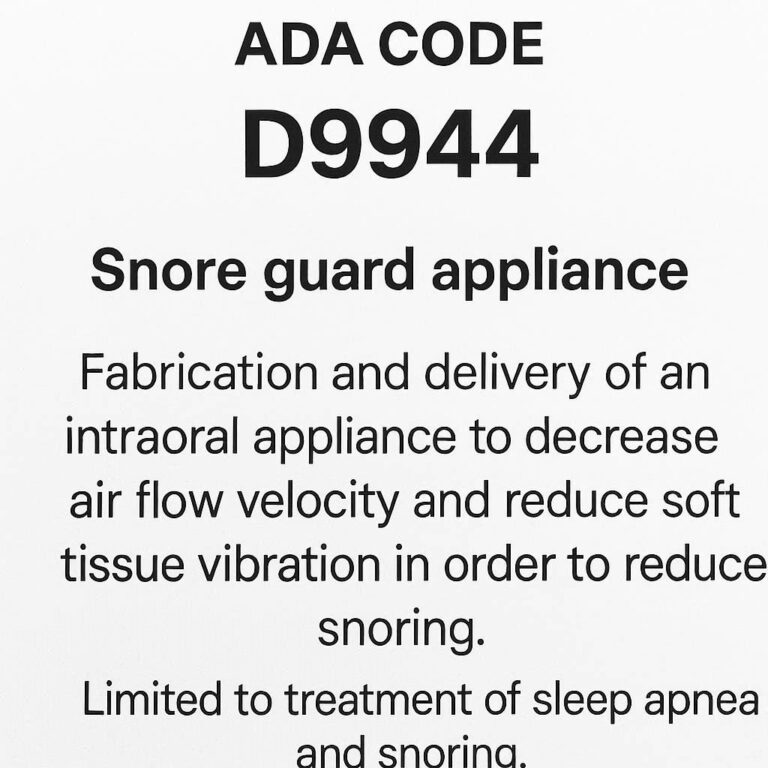 The Essential Guide to the ADA Code for Snore Guard Appliance - wmwtl