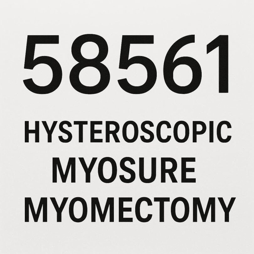 CPT Code for Hysteroscopic MyoSure Myomectomy - wmwtl