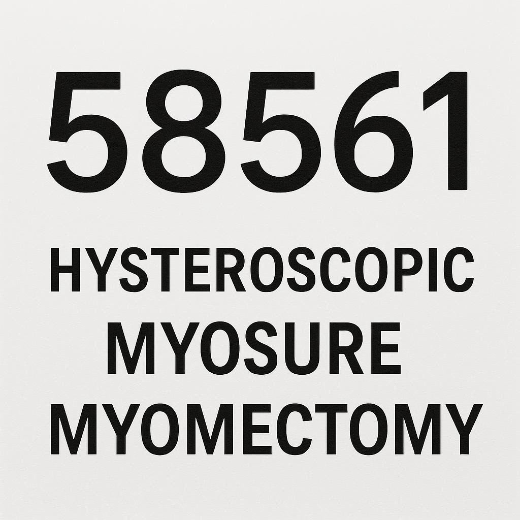 CPT Code for Hysteroscopic MyoSure Myomectomy - wmwtl