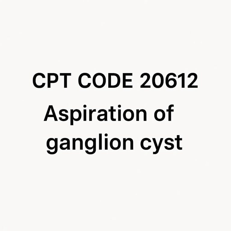 Comprehensive Guide to CPT Codes for Ganglion Cyst Aspiration - wmwtl