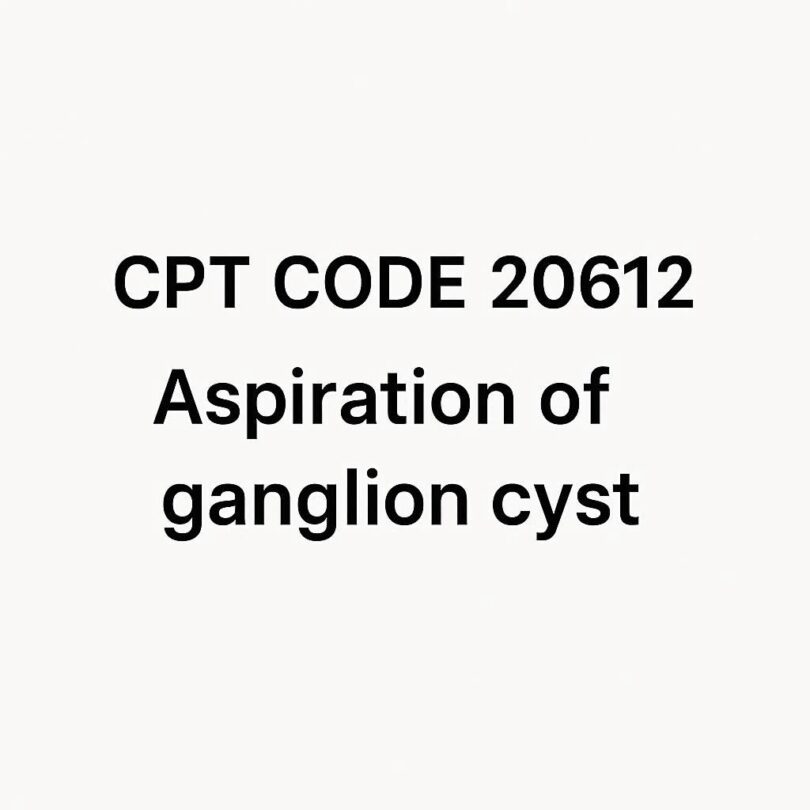 Comprehensive Guide to CPT Codes for Ganglion Cyst Aspiration - wmwtl