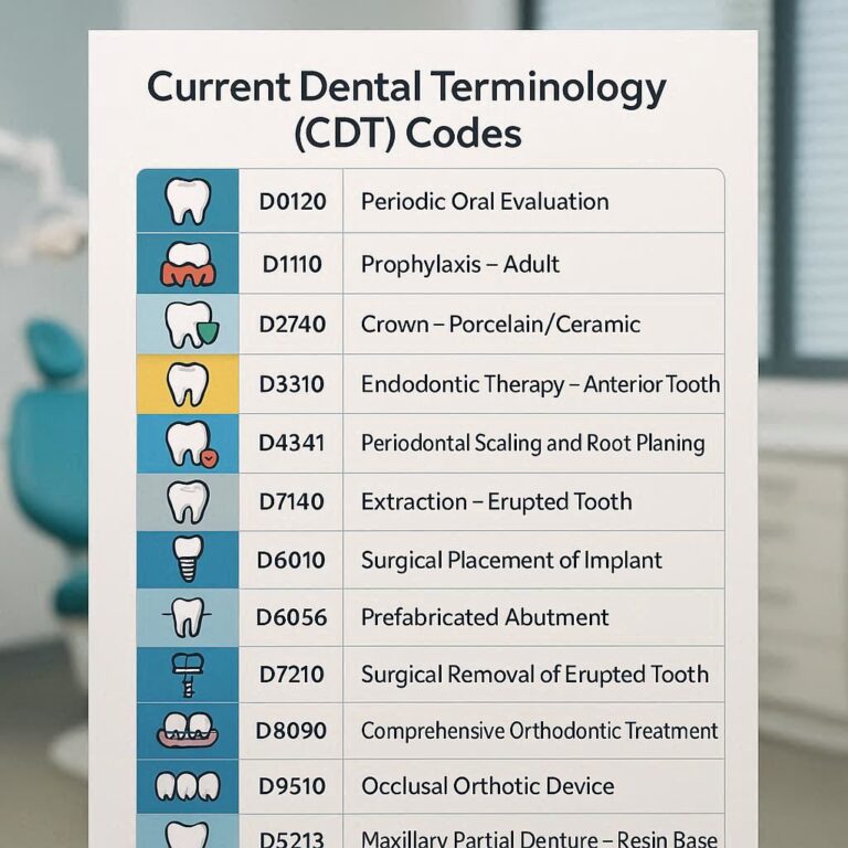 Your Friendly Guide to Current Dental Terminology Codes - wmwtl