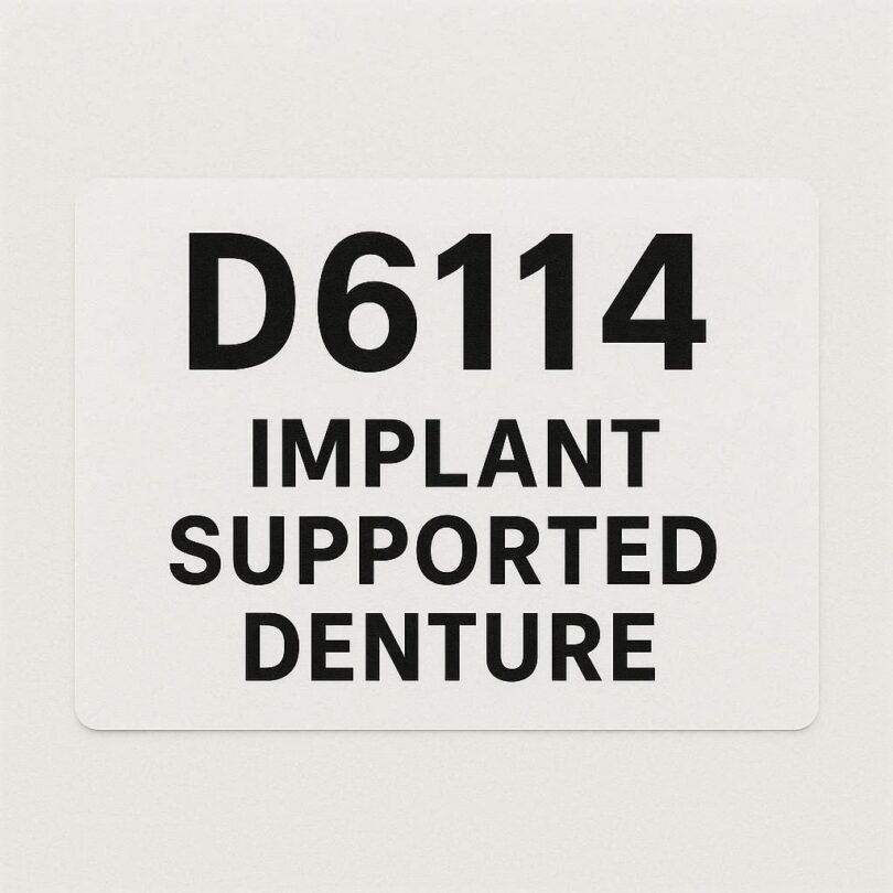 Decoding the Cost: Dental Code for Implant Supported Denture - wmwtl