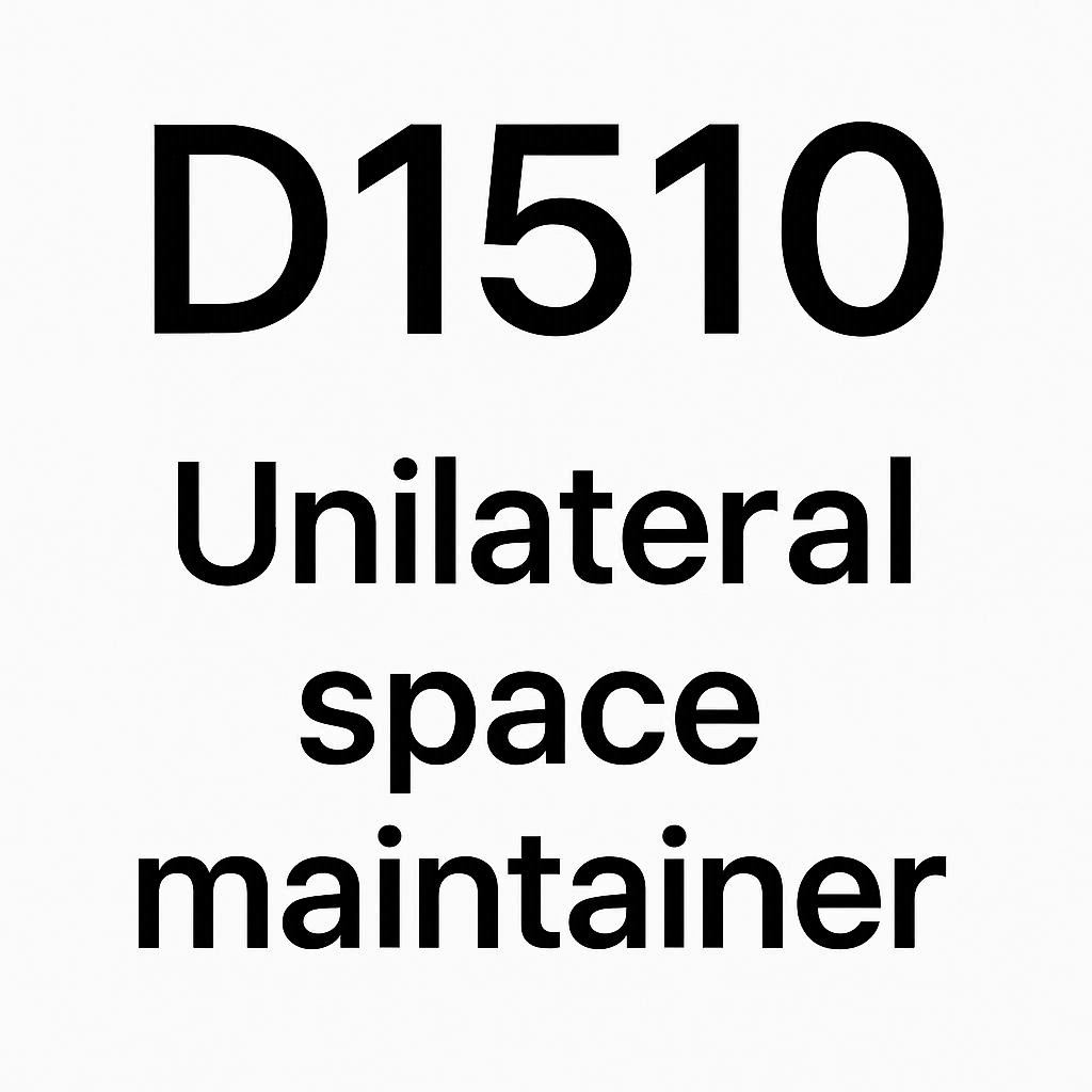 Dental Code for Unilateral Space Maintainer: A Complete Billing and ...