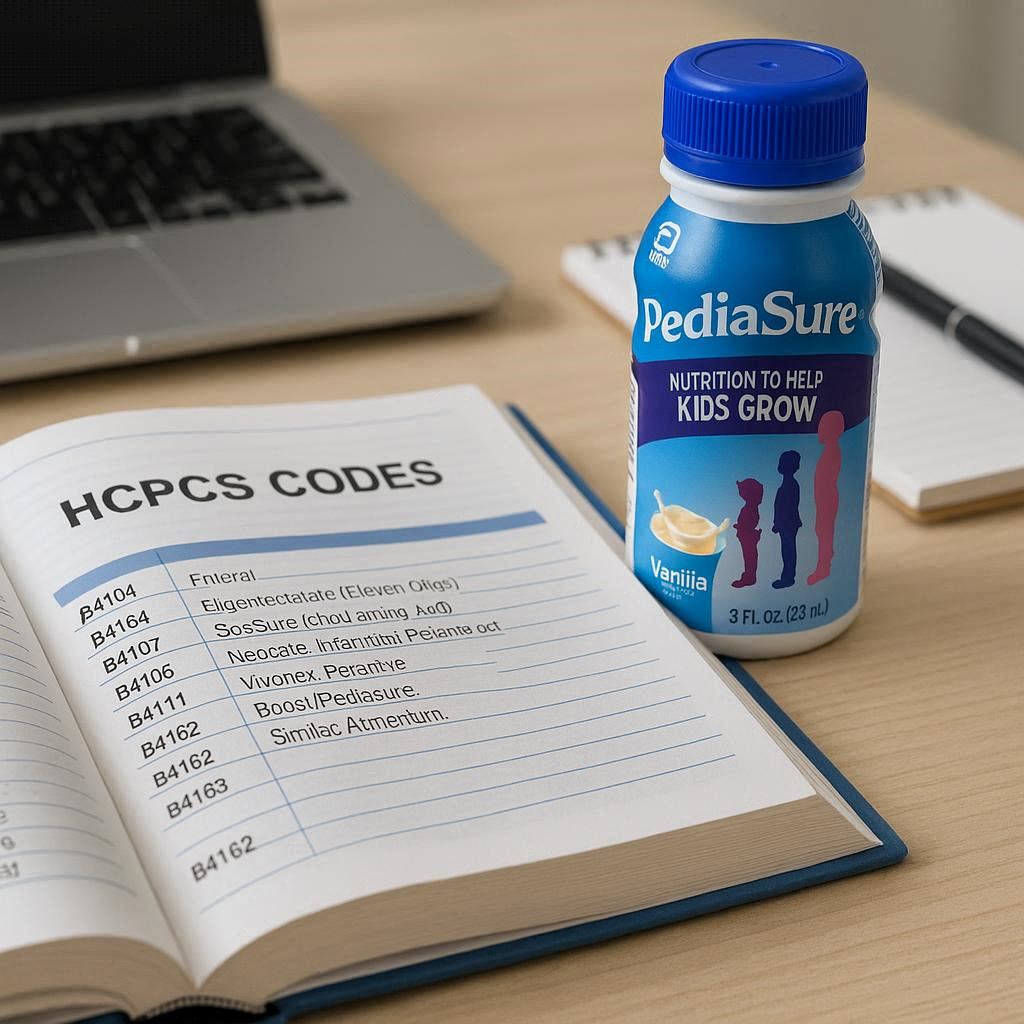 HCPCS Code for Pediasure and Enteral Nutrition Coverage - wmwtl