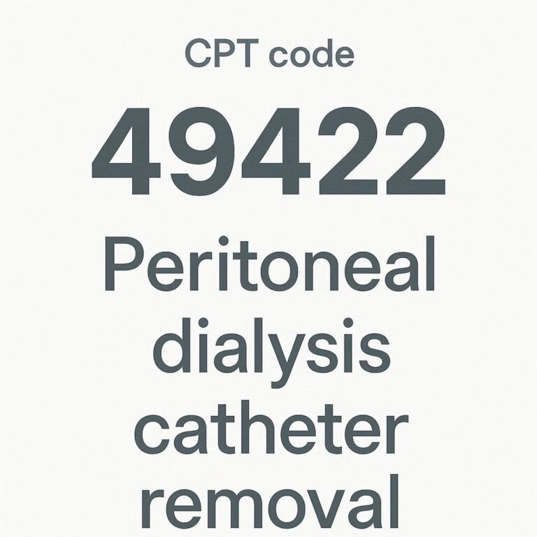 CPT Code Peritoneal Dialysis Catheter Removal: A Complete Billing Guide ...