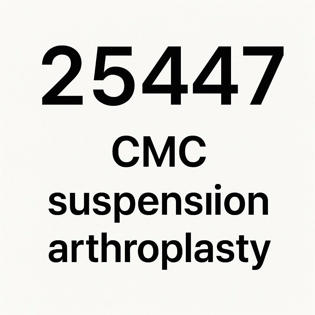 The Complete Guide to the CPT Code for CMC Suspension Arthroplasty - wmwtl