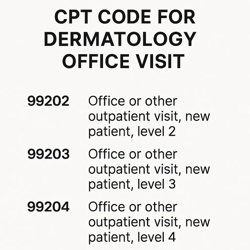 CPT Code for Dermatology Office Visit - wmwtl