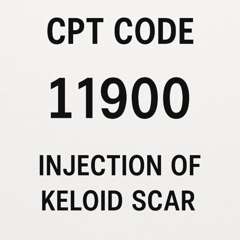 CPT Code for Injection of Keloid Scar - wmwtl