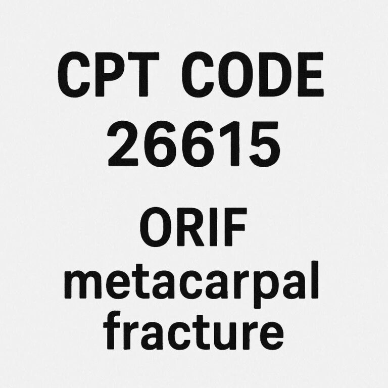 CPT Code for ORIF Metacarpal Fracture - wmwtl