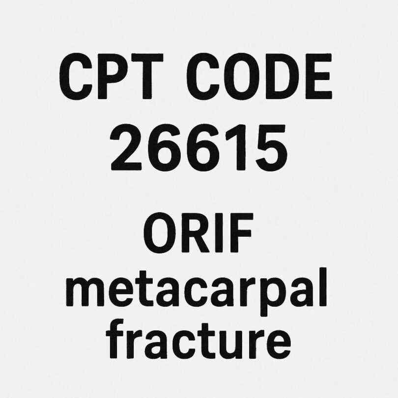 CPT Code for ORIF Metacarpal Fracture - wmwtl