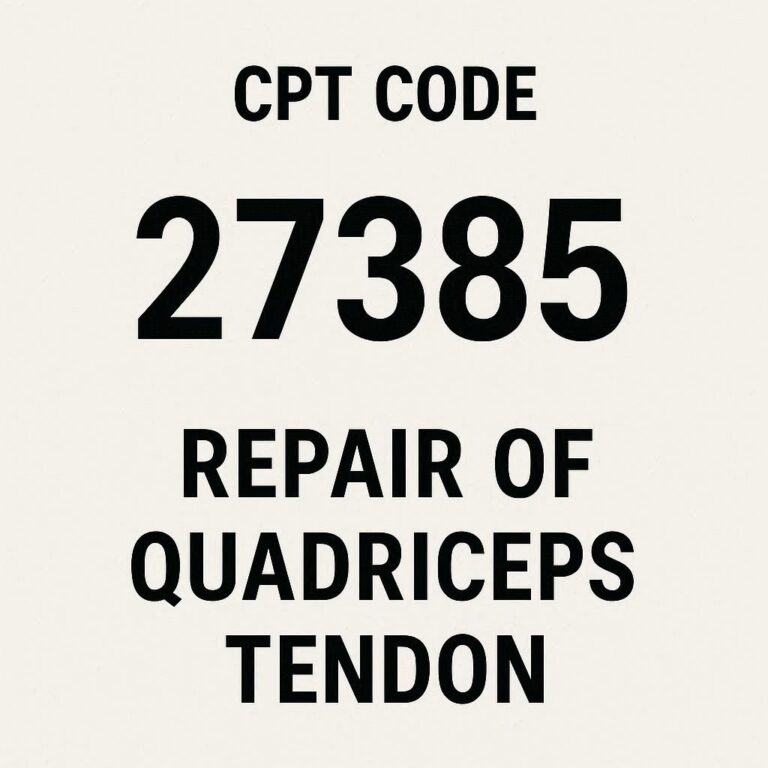 CPT Code for Repair of Quadriceps Tendon - wmwtl