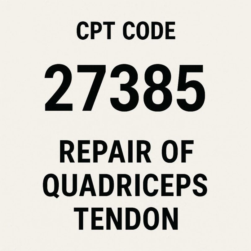 CPT Code for Repair of Quadriceps Tendon - wmwtl