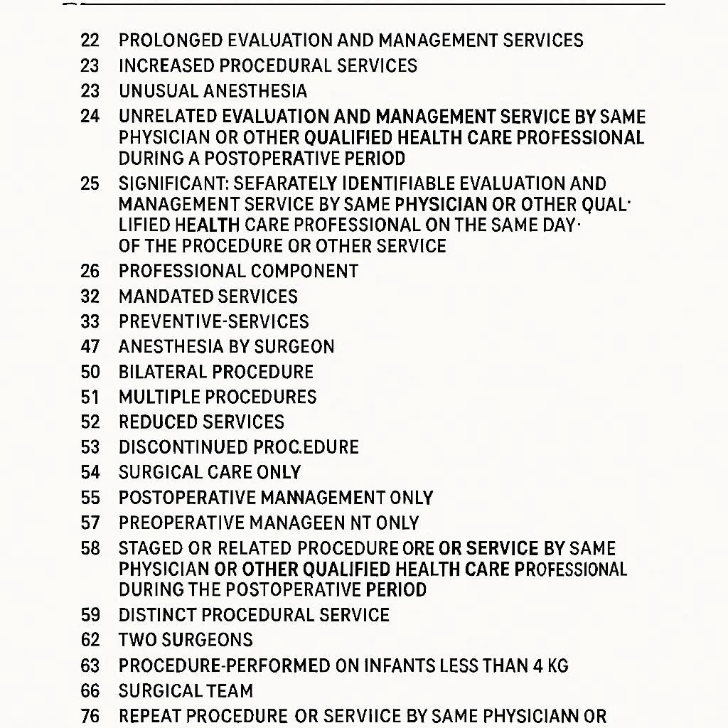 CPT Modifier Code List: A Practical Guide for Medical Billers and ...