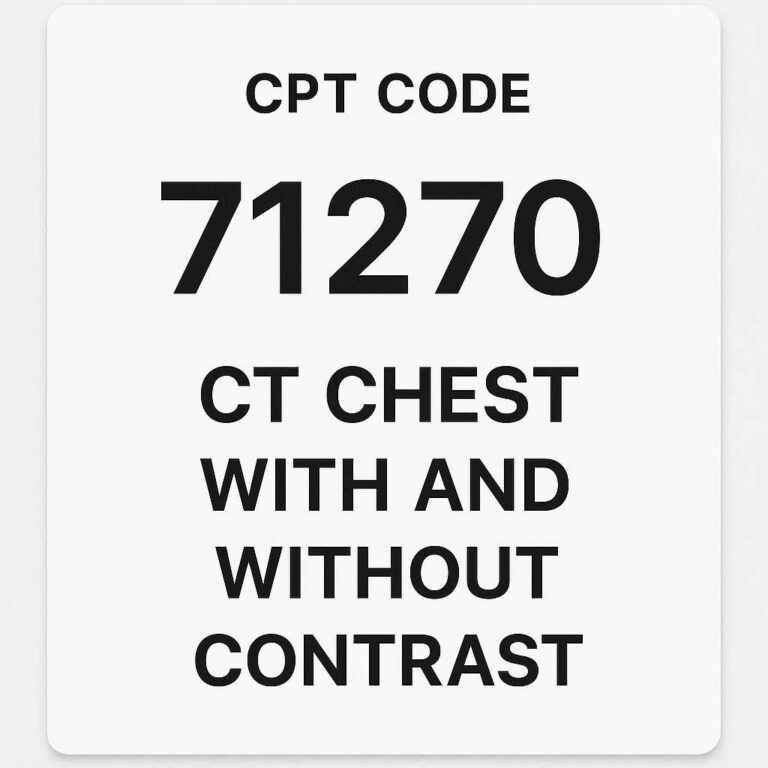 CPT Code for CT Chest With and Without Contrast - wmwtl